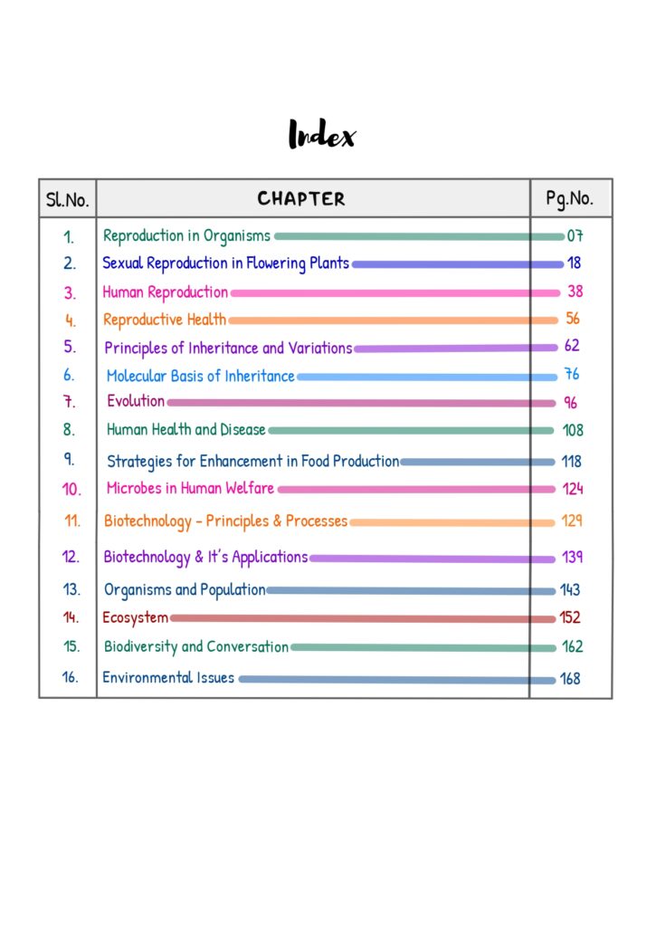 Biology Class XII NEET UG Notes